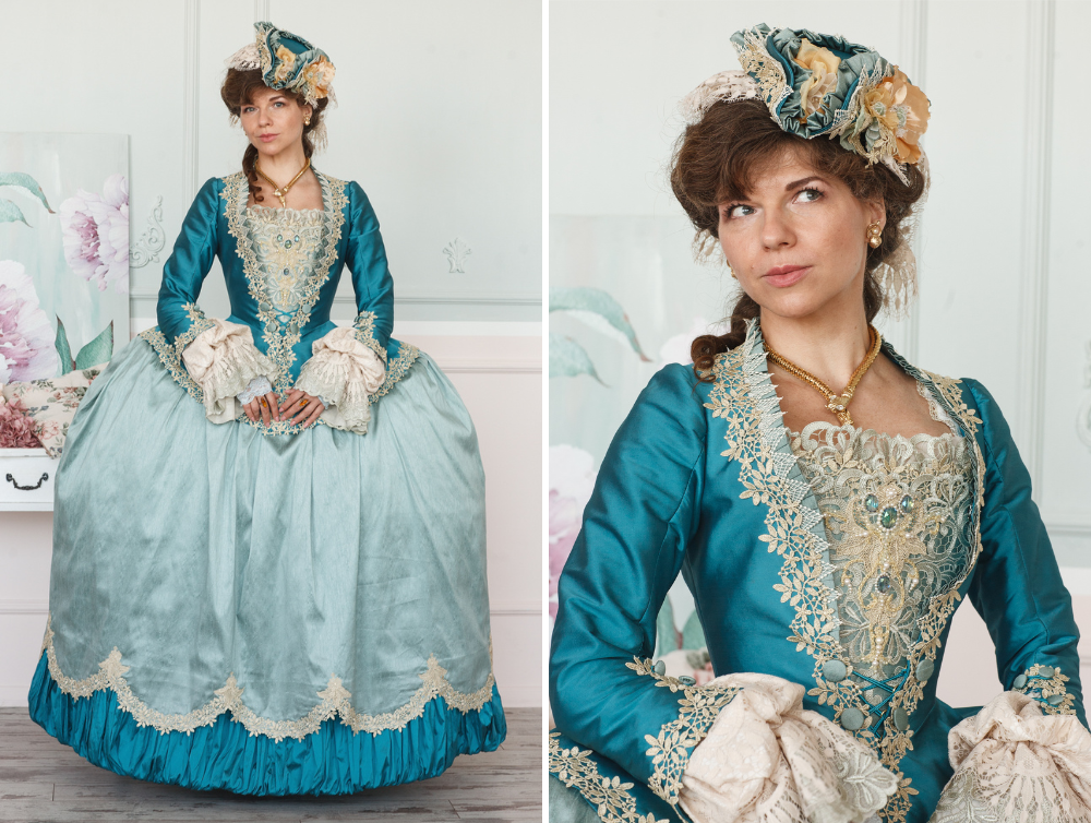 Blue Rococo dress | DressArtMystery – Dress Art Mystery